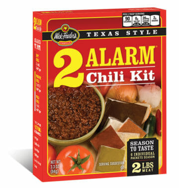 Wick Fowler's 2-Alarm Chili Kit 3.3 oz - Reily Products