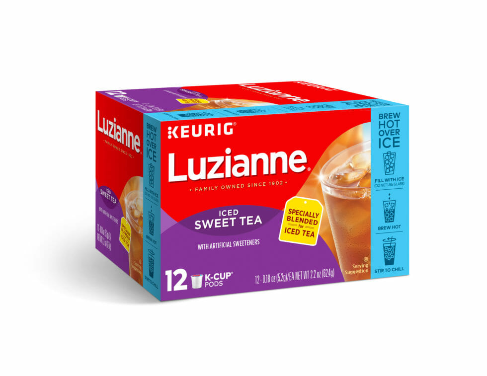 Luzianne® Honeyed Peach Flavored Herbal Tea - Reily Products