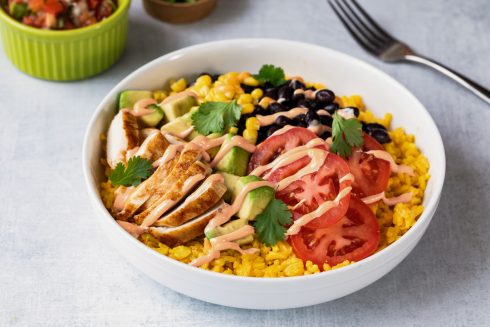 Mexican Chipotle Chicken Rice Bowl Recipe - Reily Products