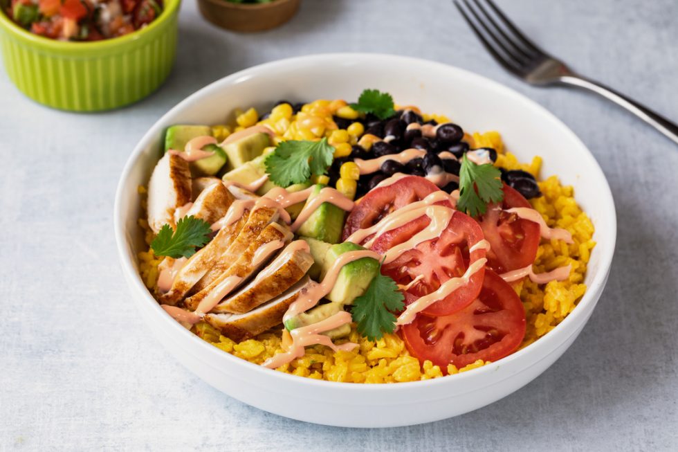 Mexican Chipotle Chicken Rice Bowl Recipe - Reily Products