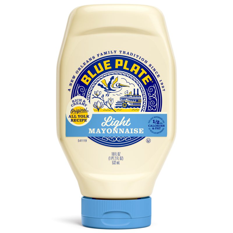 Blue Plate Light Squeeze Mayonnaise 18 oz - Reily Products